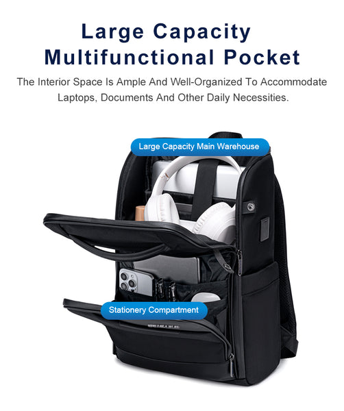 Arctic Hunter i-Ritz Multi Compartment USB Laptop Backpack Business Tr ...