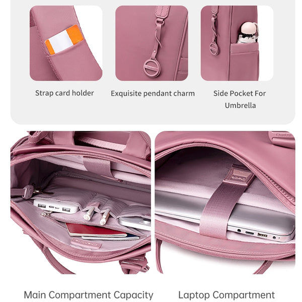 Chantria Belle Work Women Laptop Backpack Multi Compartment Business T ...